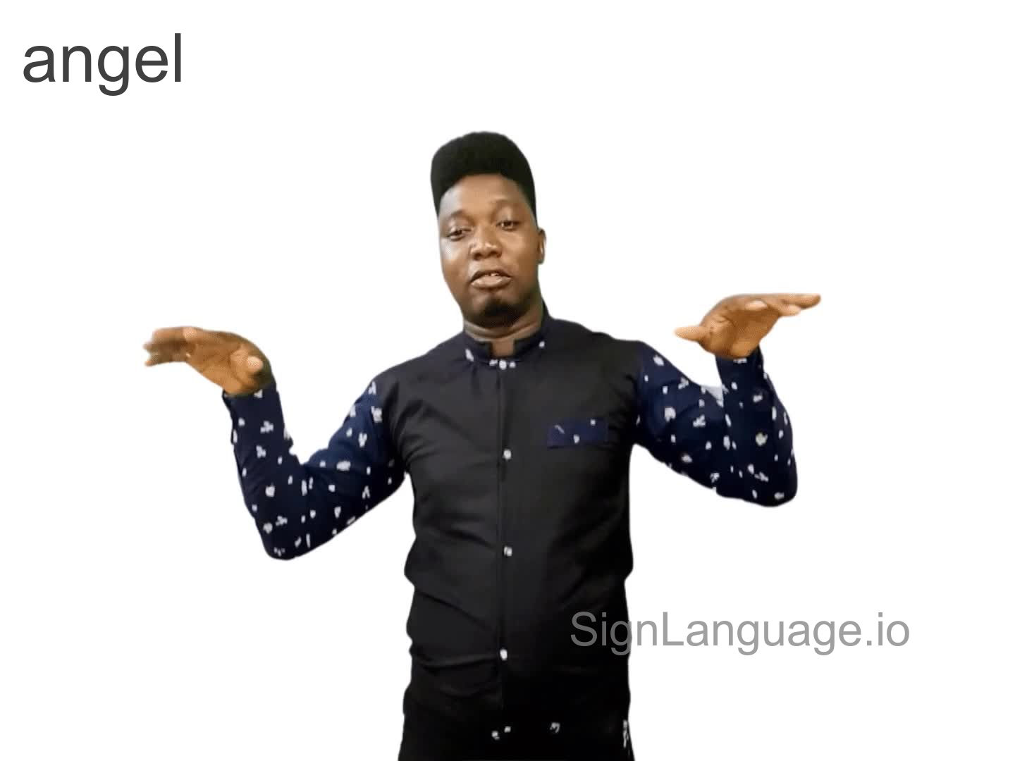 angel in ASL - Example # 2 - American Sign Language
