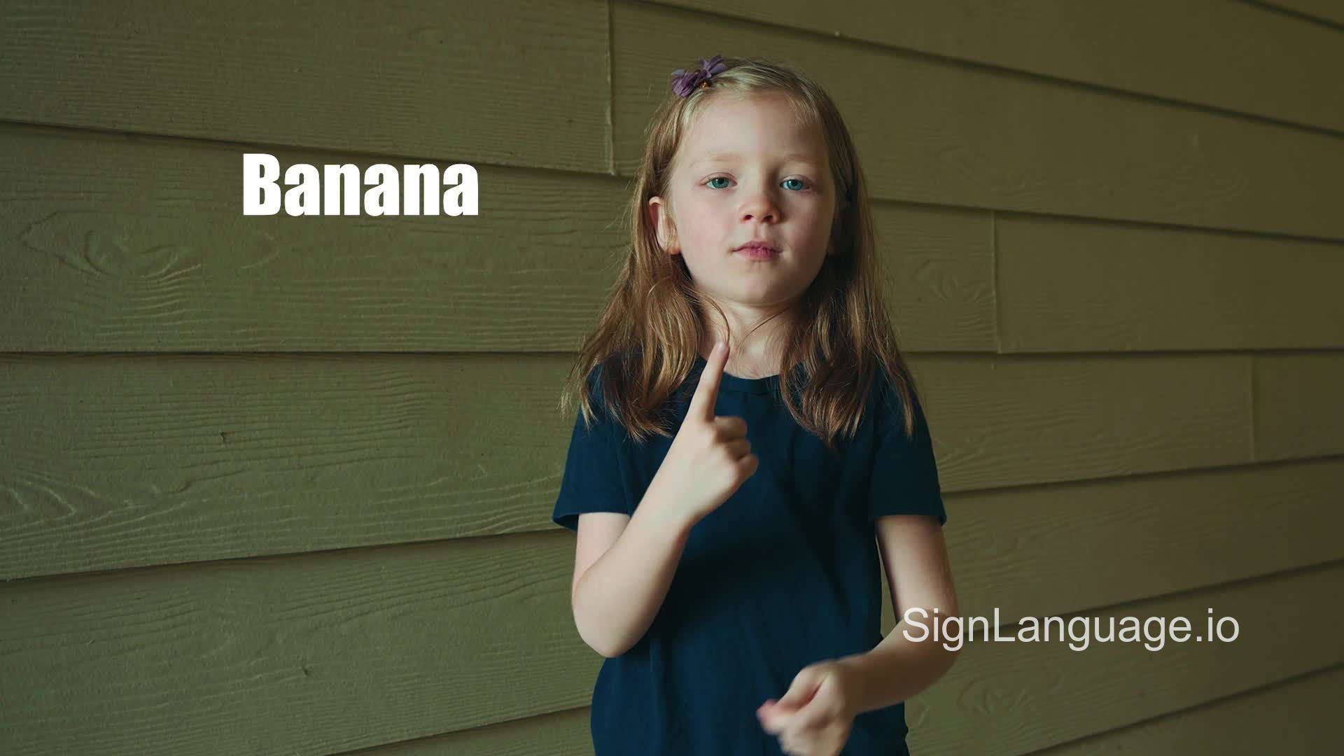 banana in ASL - Example # 2 - American Sign Language
