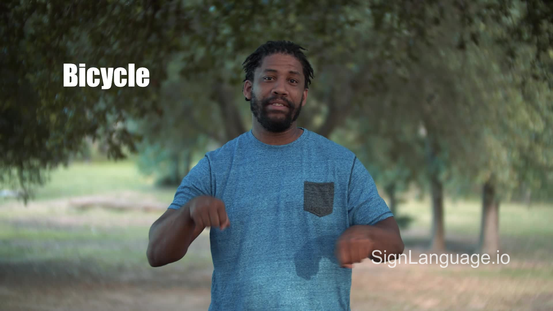 bicycle in ASL - Example # 1 - American Sign Language