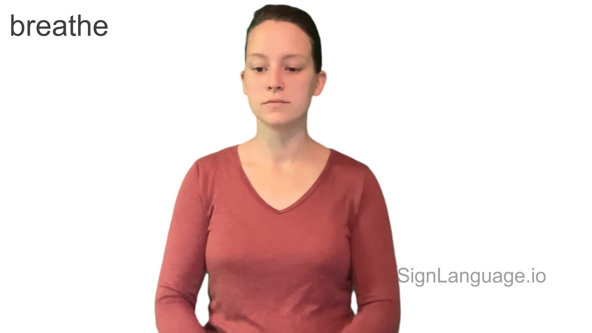 breathe in ASL - Example # 2 - American Sign Language
