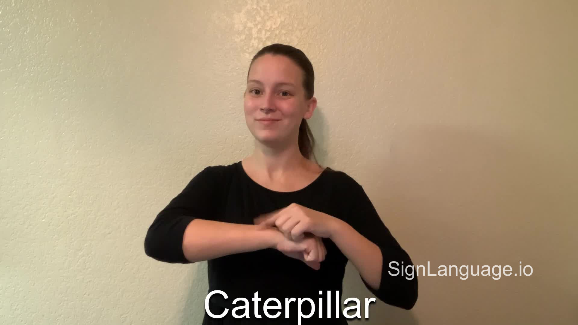 caterpillar in ASL - Example # 2 - American Sign Language