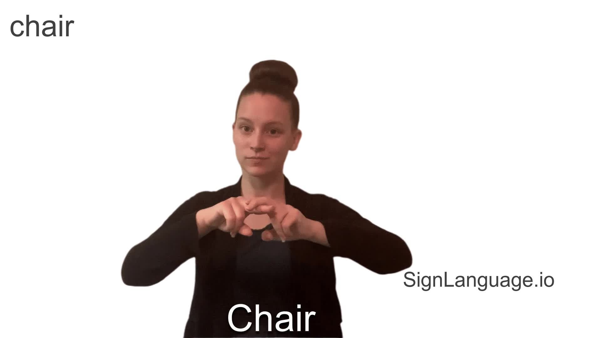 chair in ASL - Example # 5 - American Sign Language