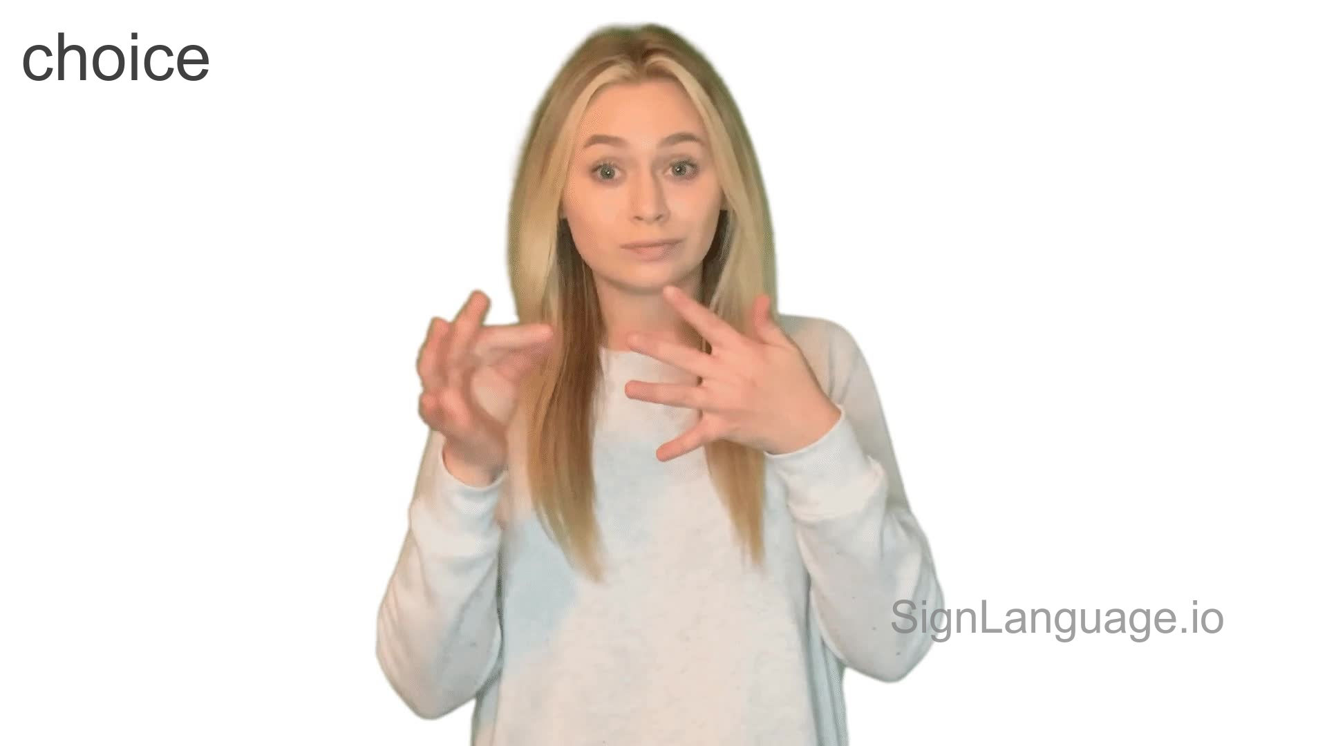 choice in ASL - Example # 2 - American Sign Language