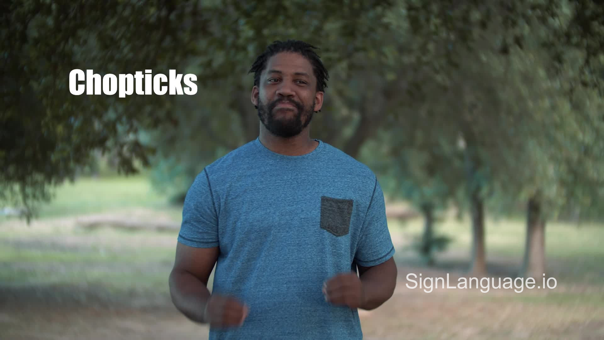 chopticks in ASL - Example # 1 - American Sign Language