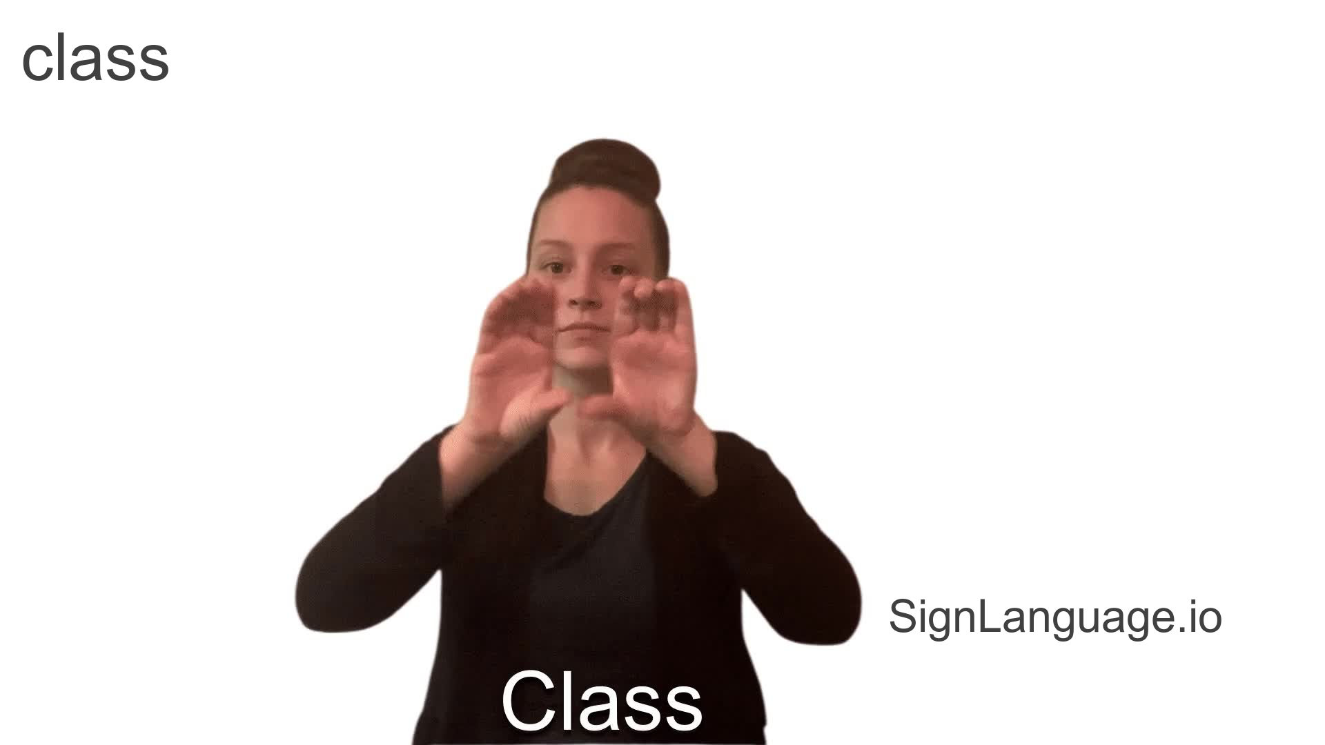 Class In Asl Example 1 American Sign Language