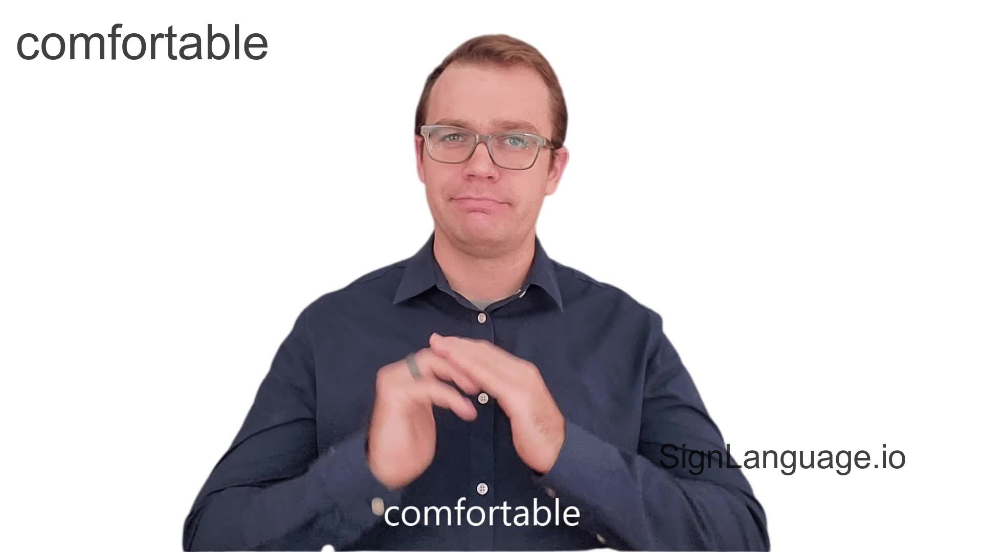 comfortable in ASL - Example # 1 - American Sign Language