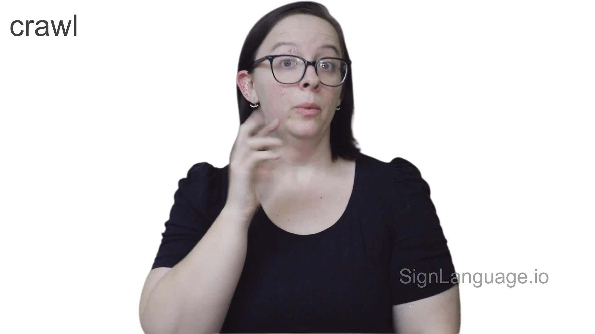 crawl in ASL - Example # 1 - American Sign Language