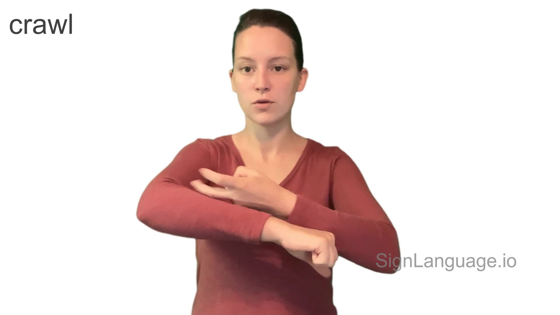 crawl in ASL - Example # 4 - American Sign Language