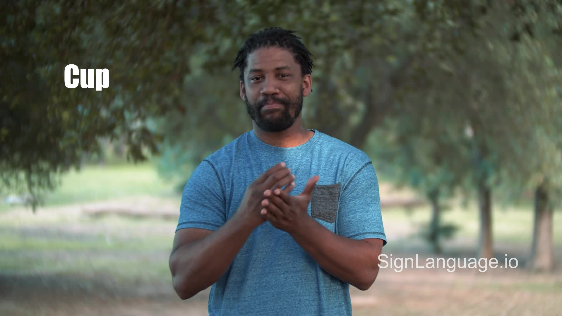 cup in ASL - Example # 1 - American Sign Language