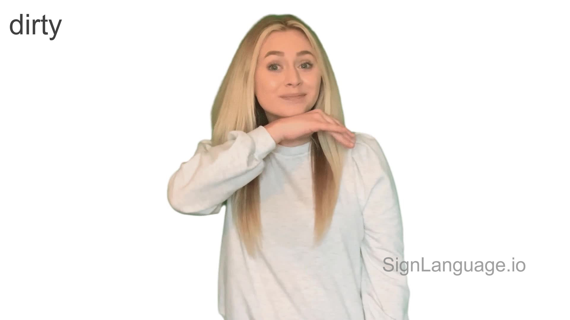 dirty in ASL - Example # 6 - American Sign Language