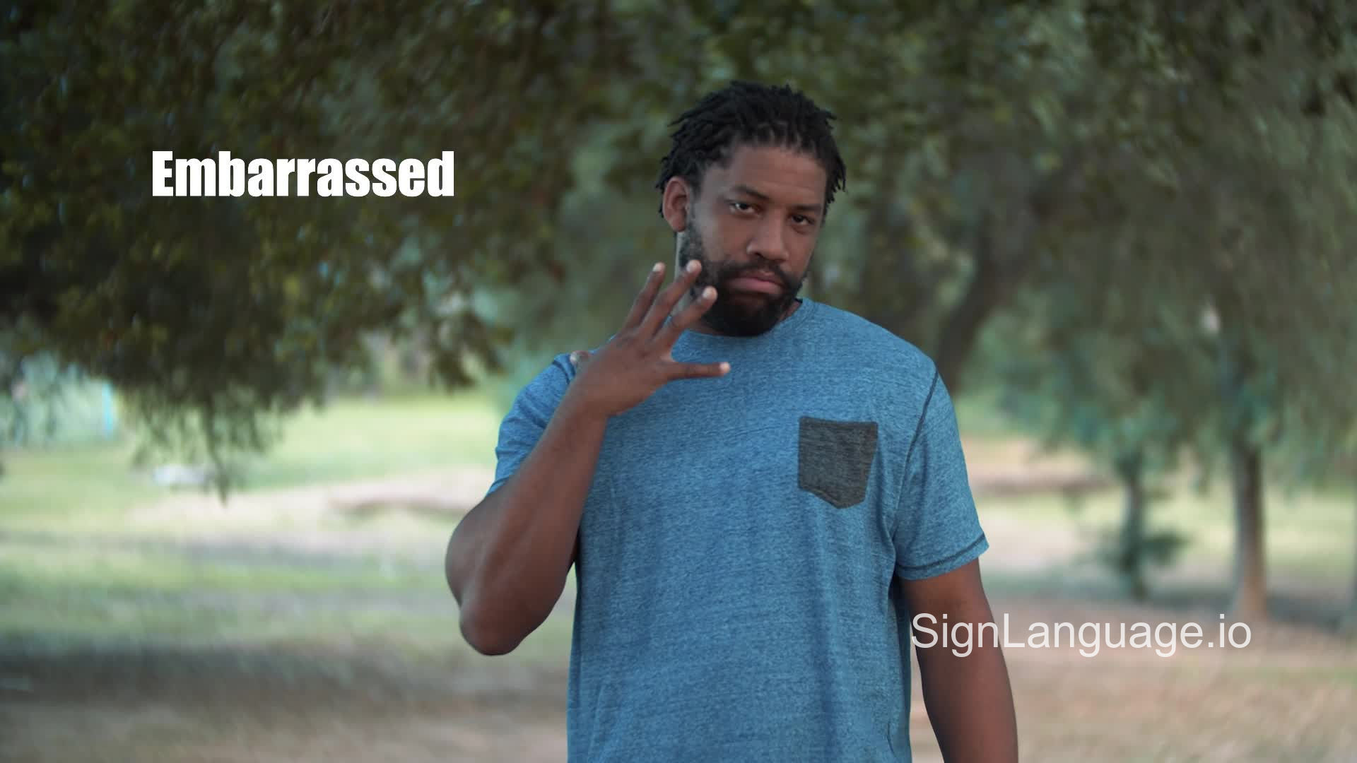 embarrassed in ASL - Example # 1 - American Sign Language