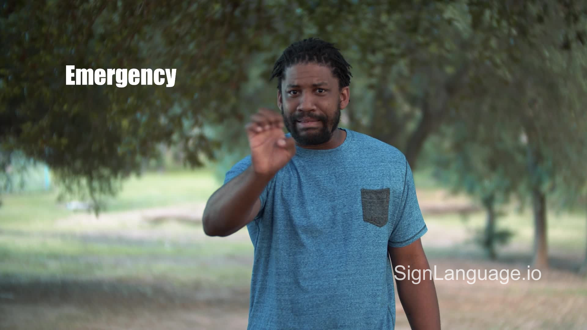 emergency in ASL - Example # 1 - American Sign Language