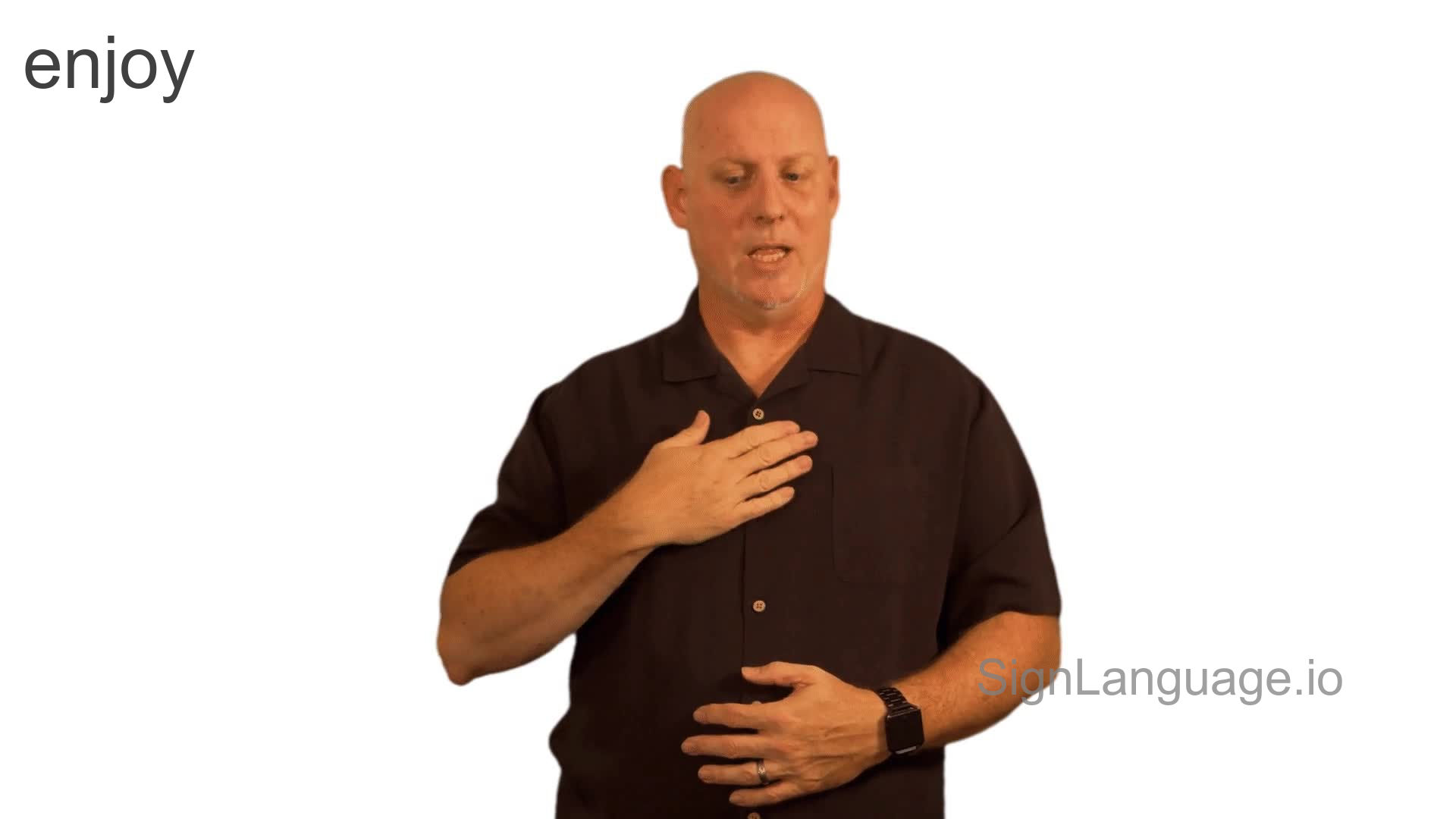 enjoy in ASL - Example # 5 - American Sign Language