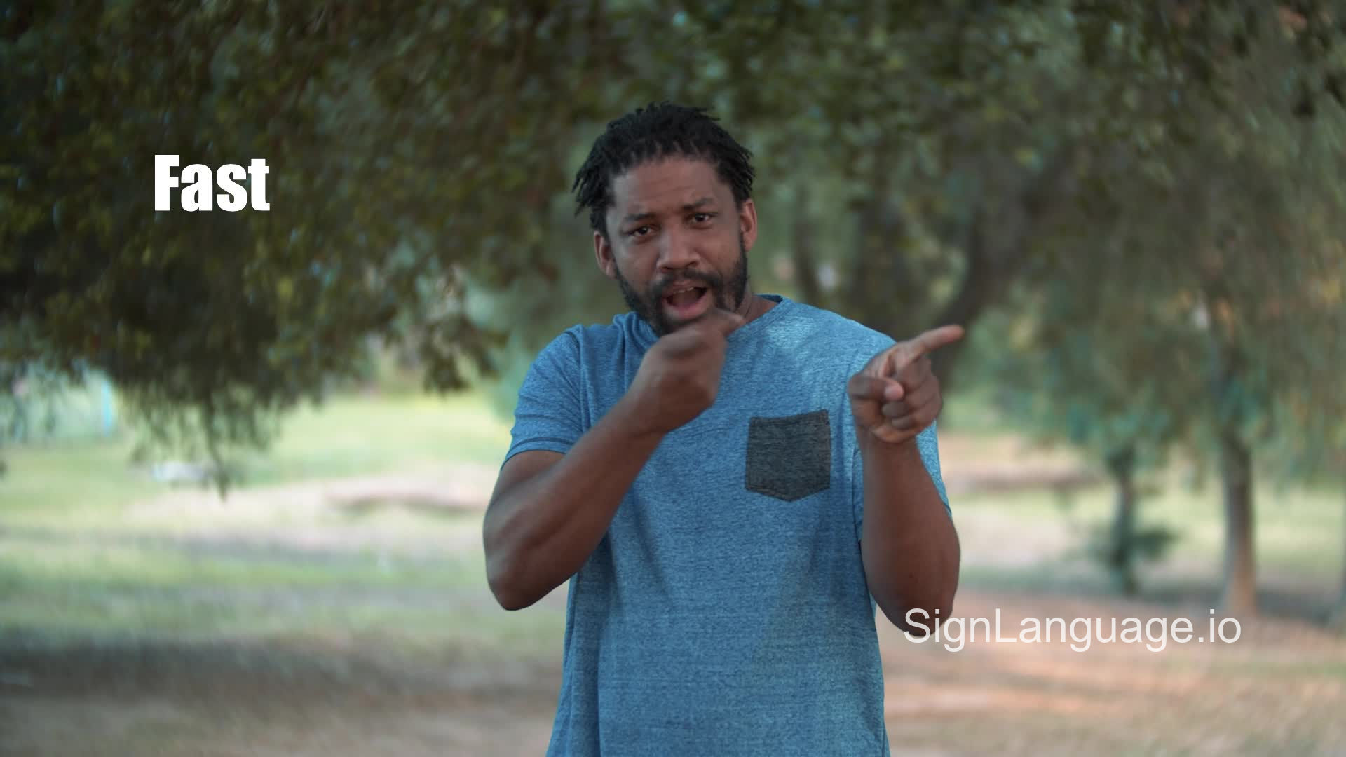 fast in ASL - Example # 5 - American Sign Language