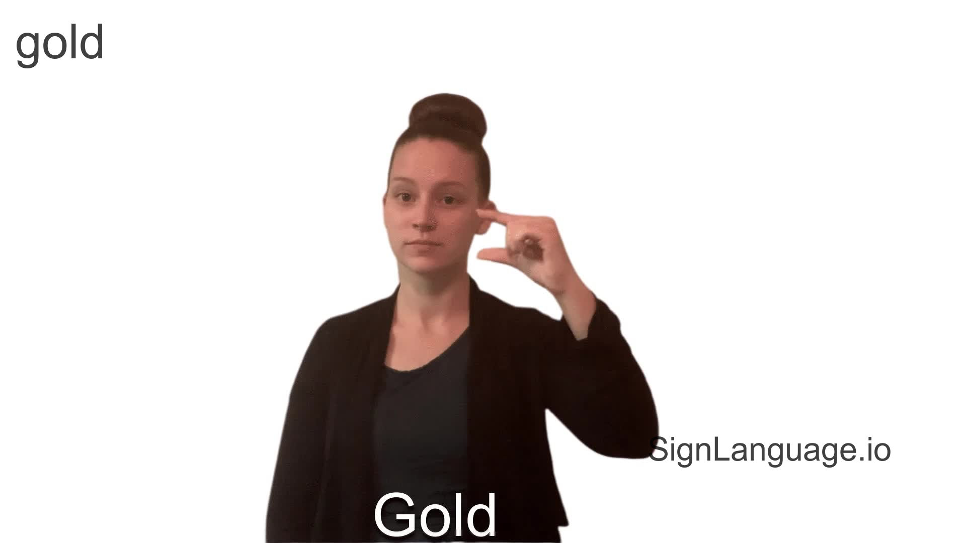 gold in ASL - Example # 5 - American Sign Language