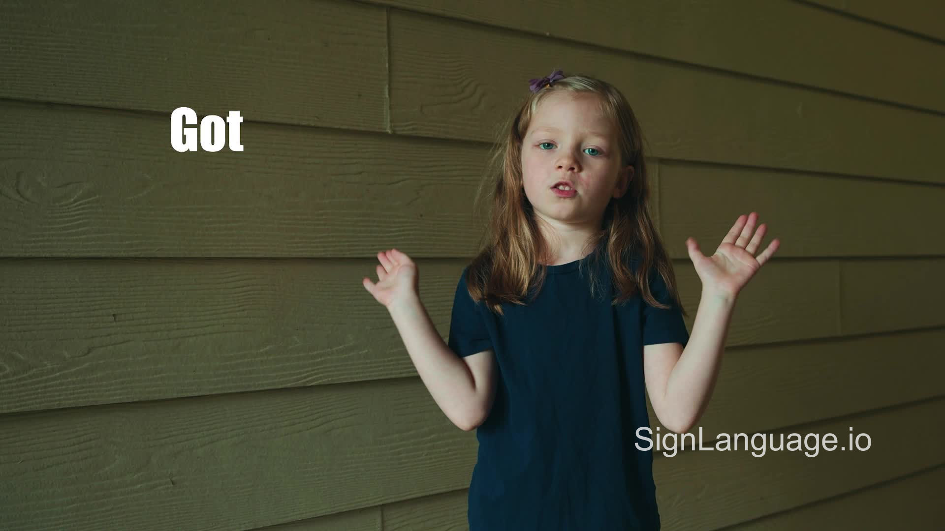 got in ASL - Example # 1 - American Sign Language