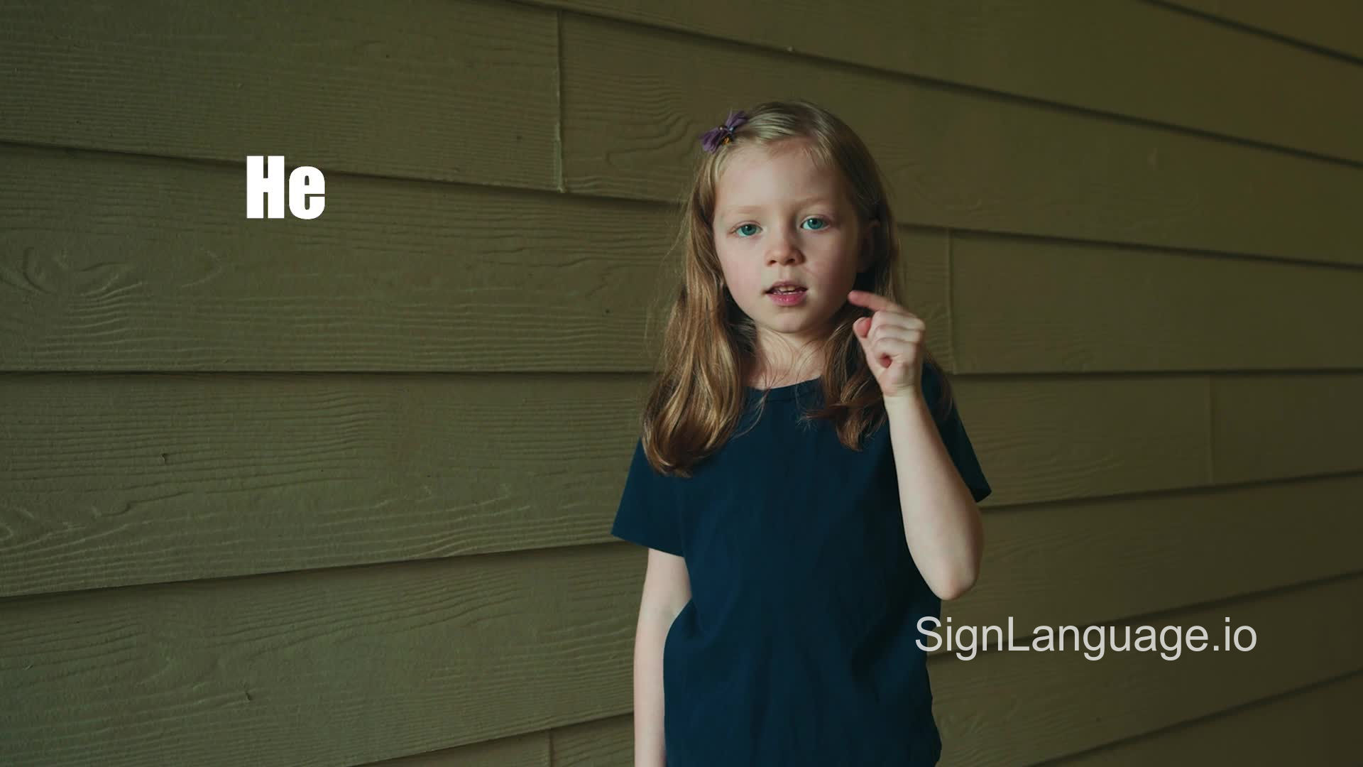 he in ASL - Example # 1 - American Sign Language