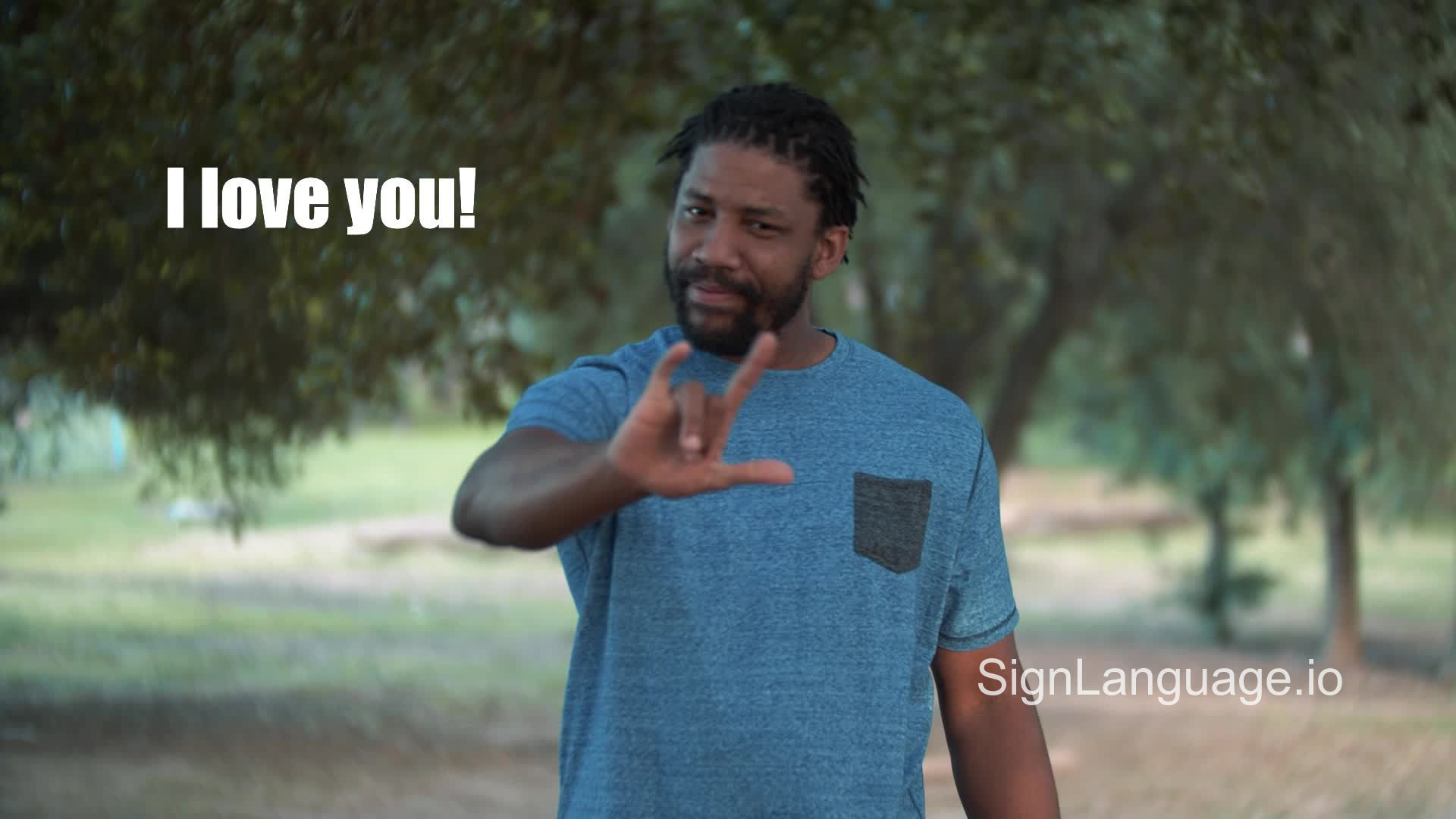 i love you in ASL - Example # 3 - American Sign Language