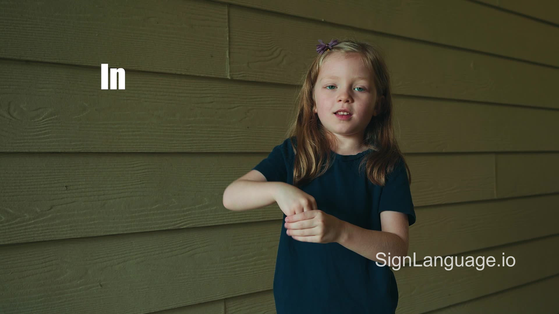 in in ASL - Example # 1 - American Sign Language