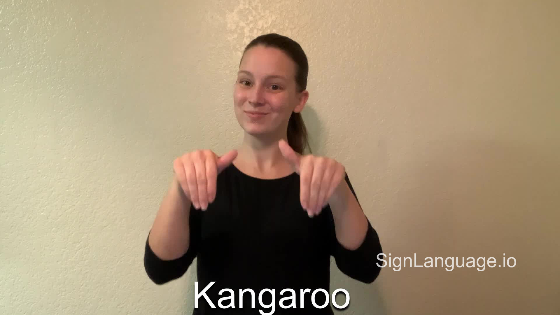 kangaroo in ASL - Example # 2 - American Sign Language