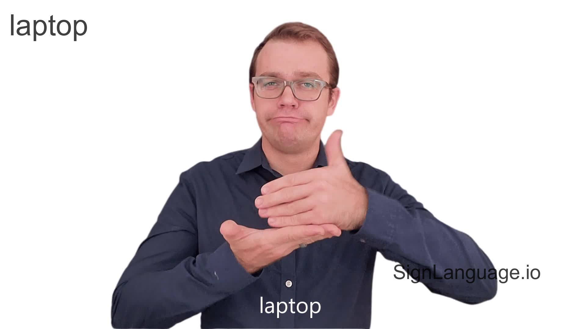 laptop in ASL - Example # 1 - American Sign Language