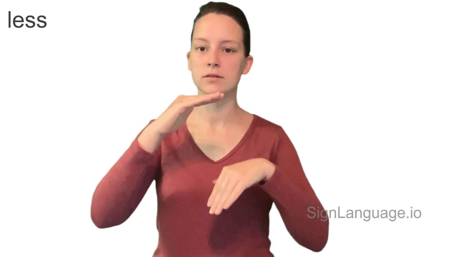 less in ASL - Example # 4 - American Sign Language
