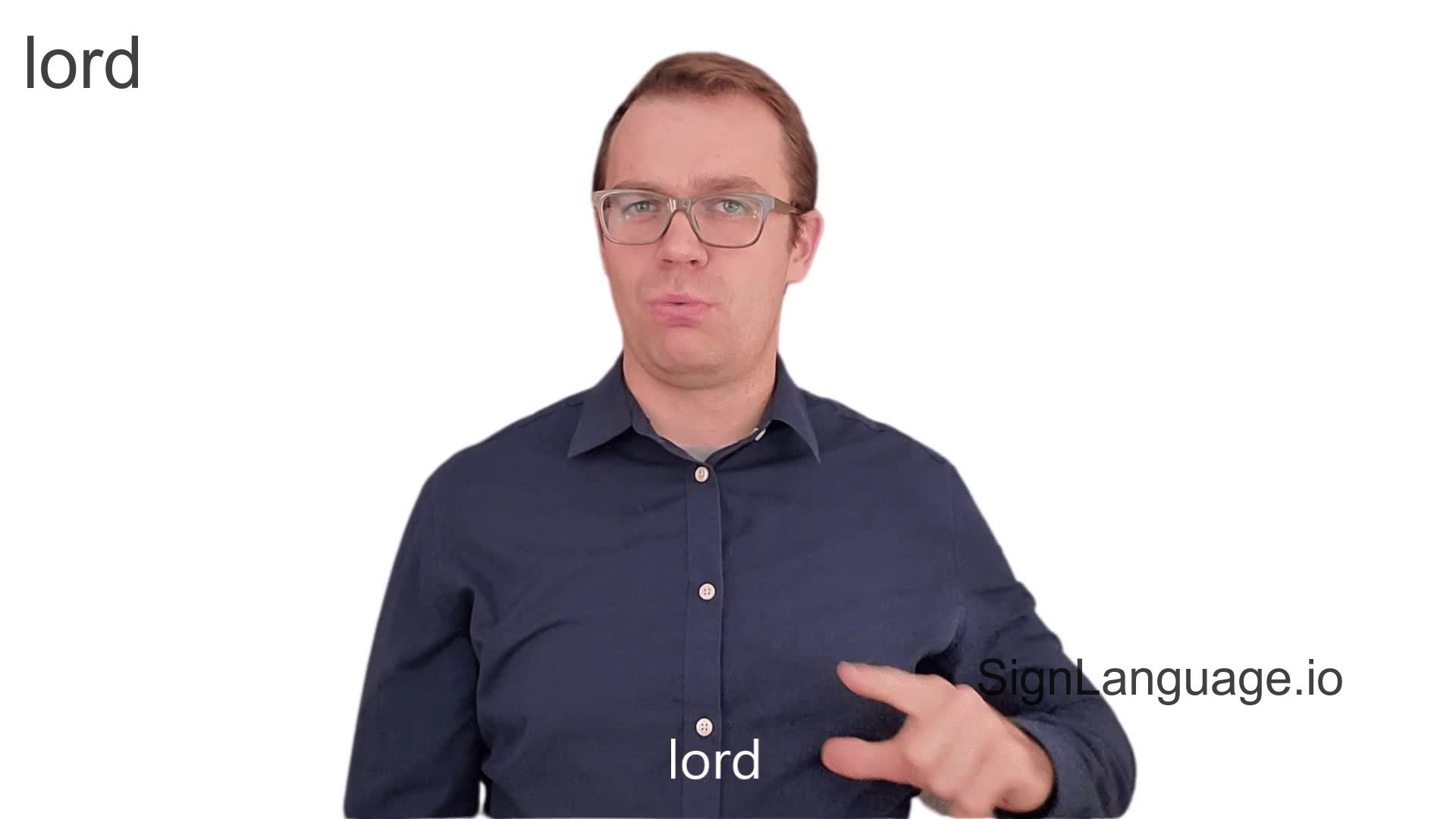 lord in ASL - Example # 2 - American Sign Language