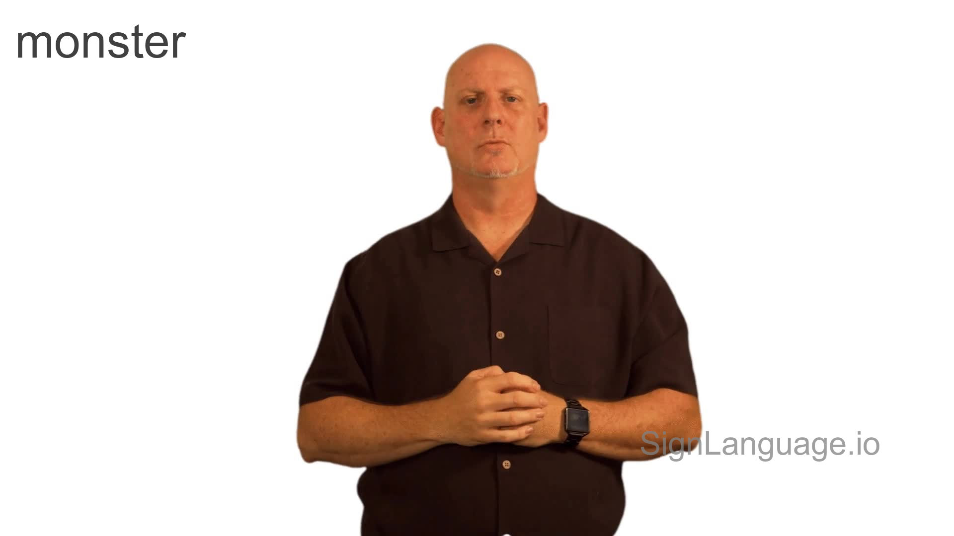 monster in ASL - Example # 7 - American Sign Language