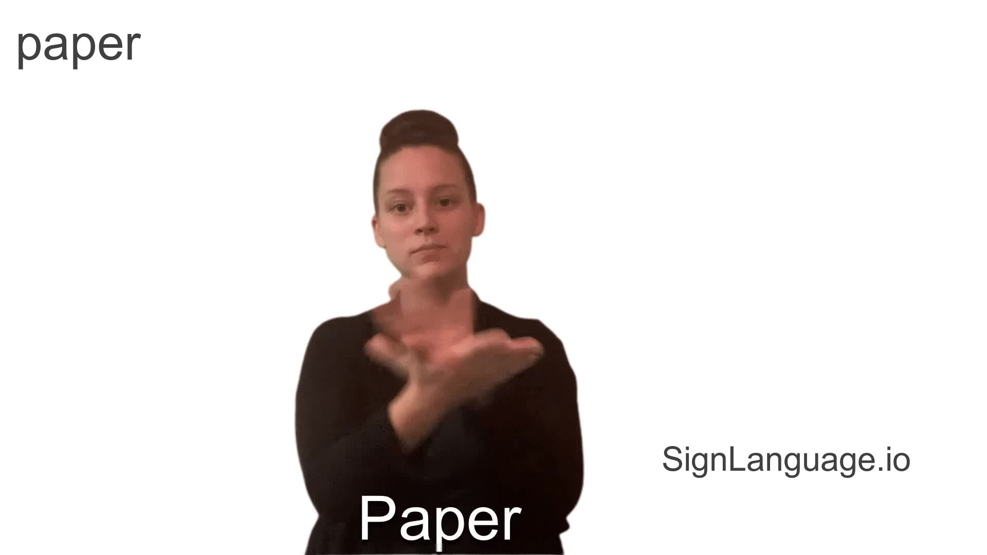 paper in ASL - Example # 7 - American Sign Language