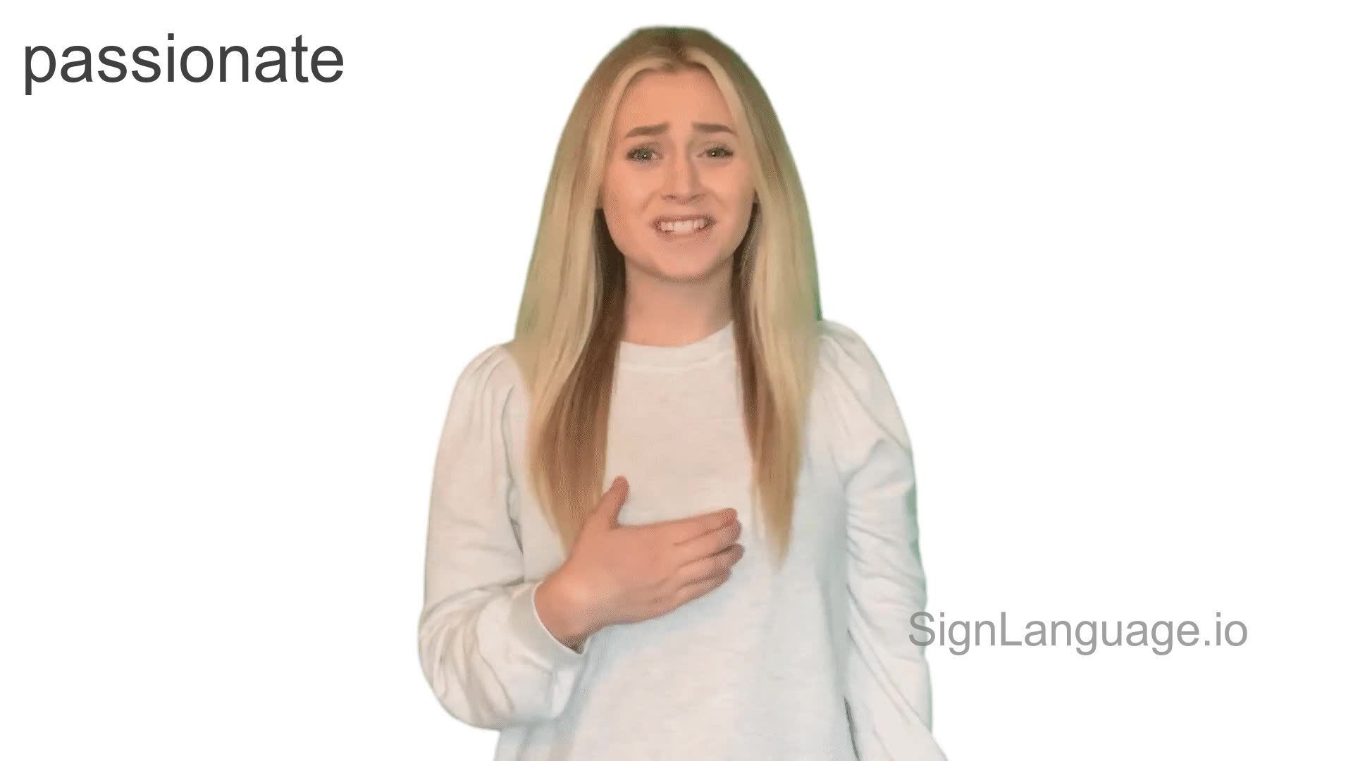 passionate in ASL - Example # 2 - American Sign Language