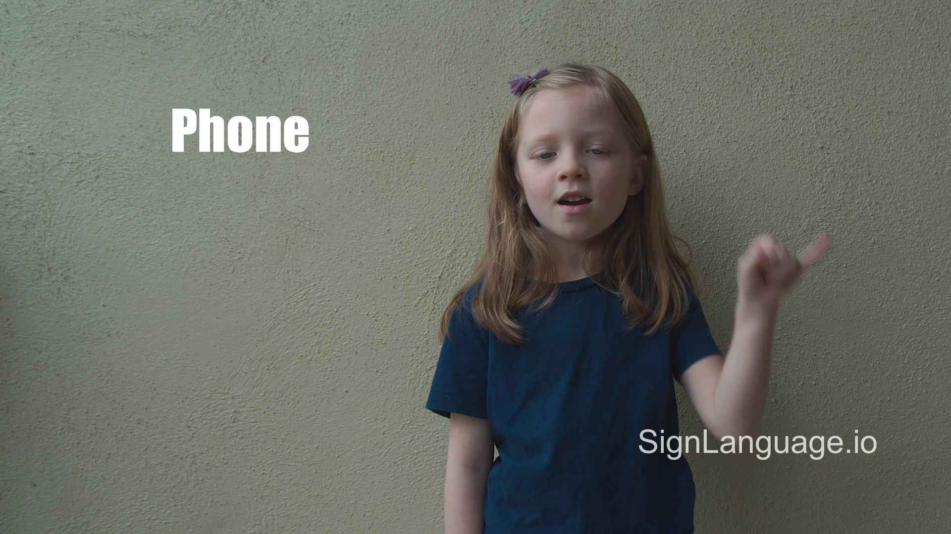phone in ASL - Example # 1 - American Sign Language