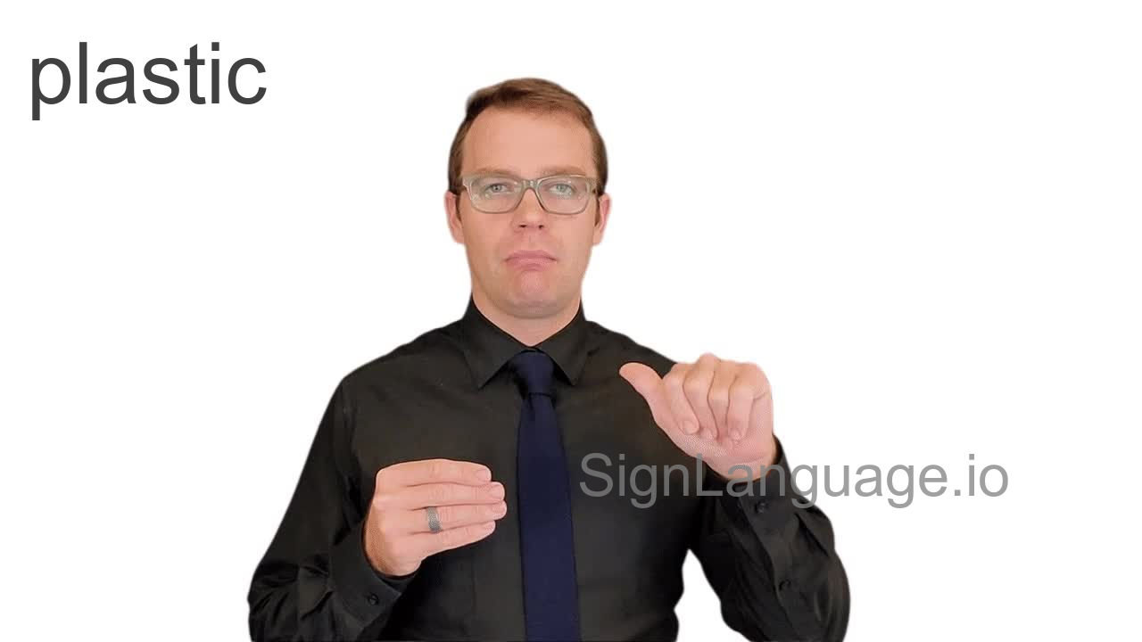 Plastic in ASL - American Sign Language - 4 Video Examples
