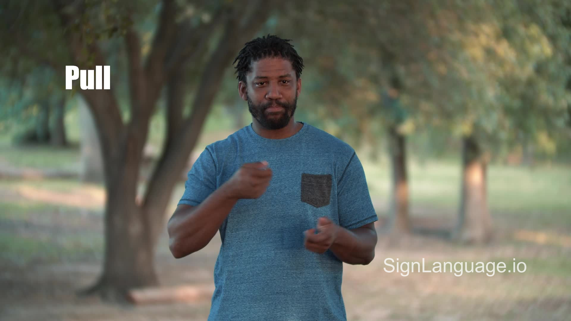 pull in ASL - Example # 1 - American Sign Language