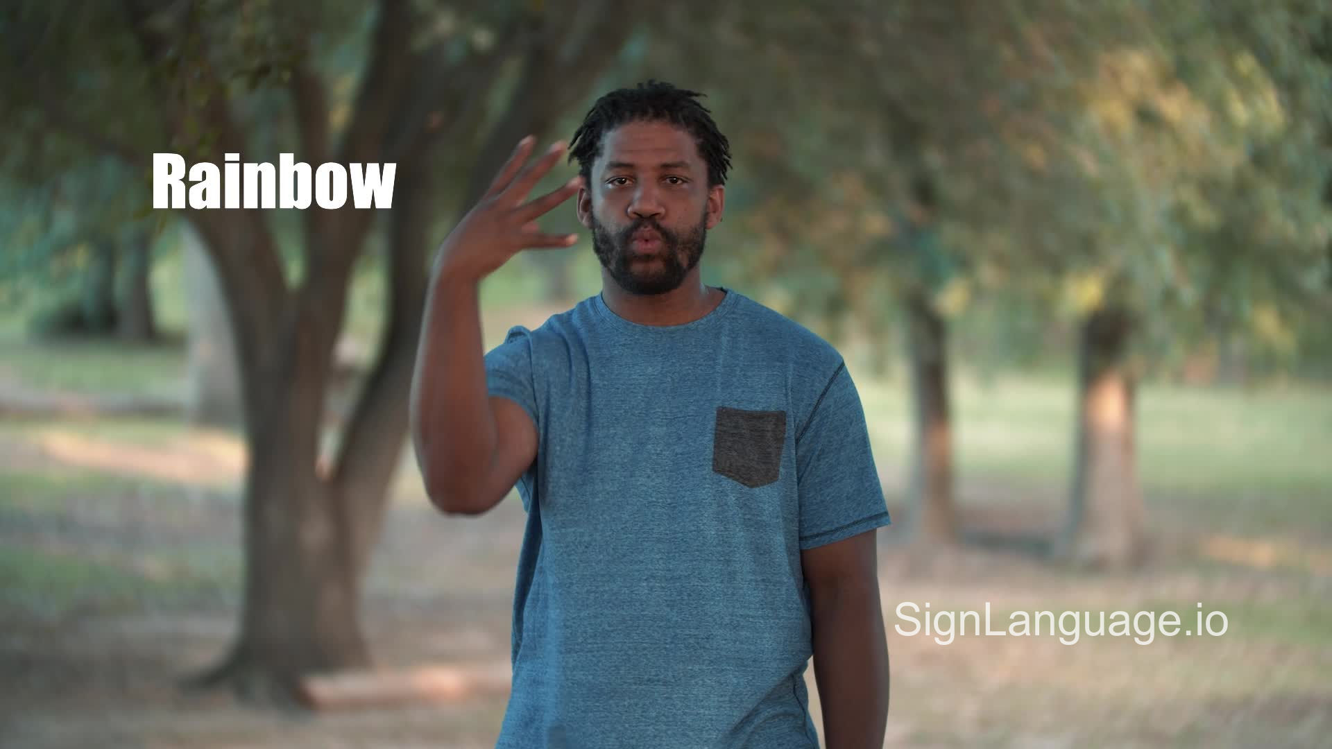 rainbow in ASL - Example # 1 - American Sign Language