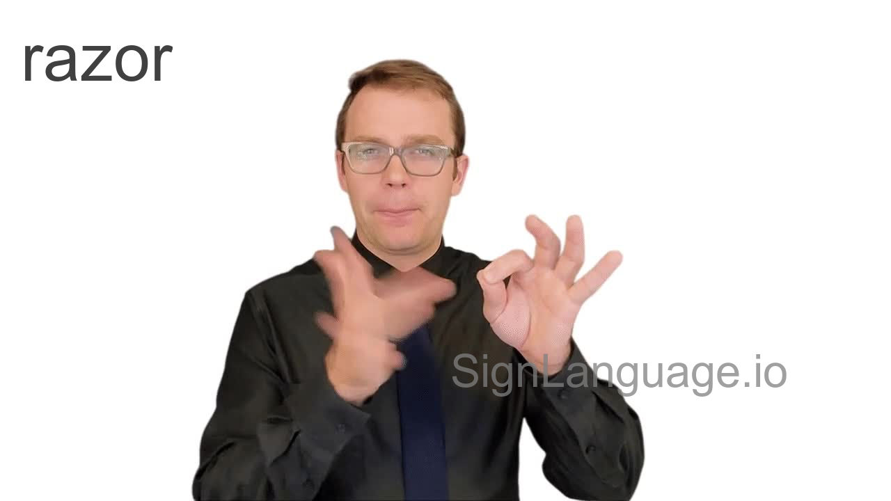 razor in ASL - Example # 3 - American Sign Language