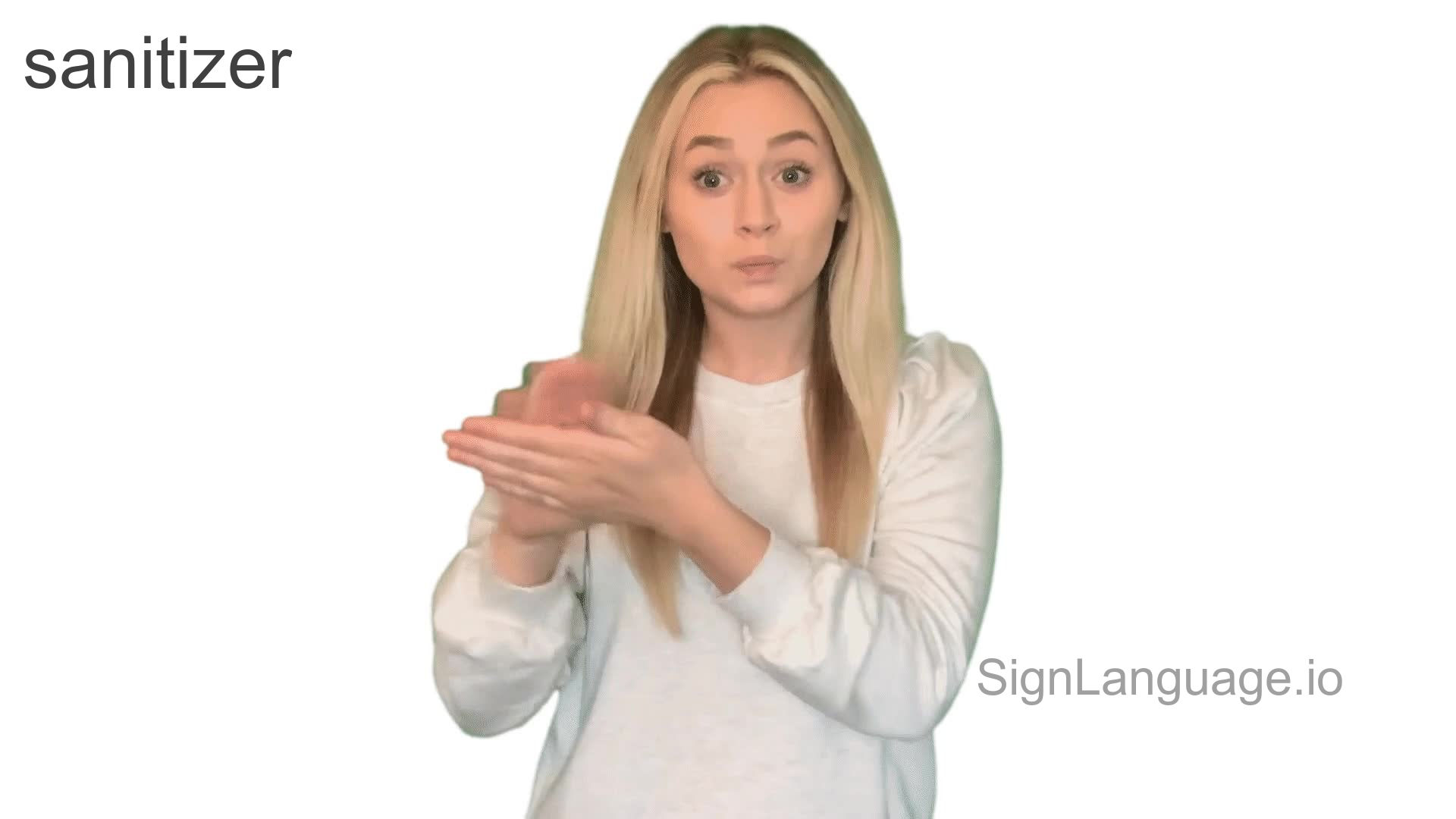sanitizer in ASL - Example # 3 - American Sign Language