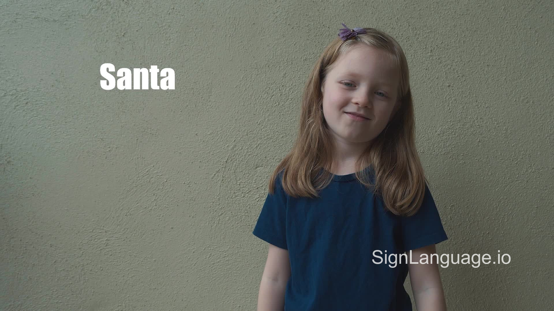 santa in ASL - Example # 1 - American Sign Language