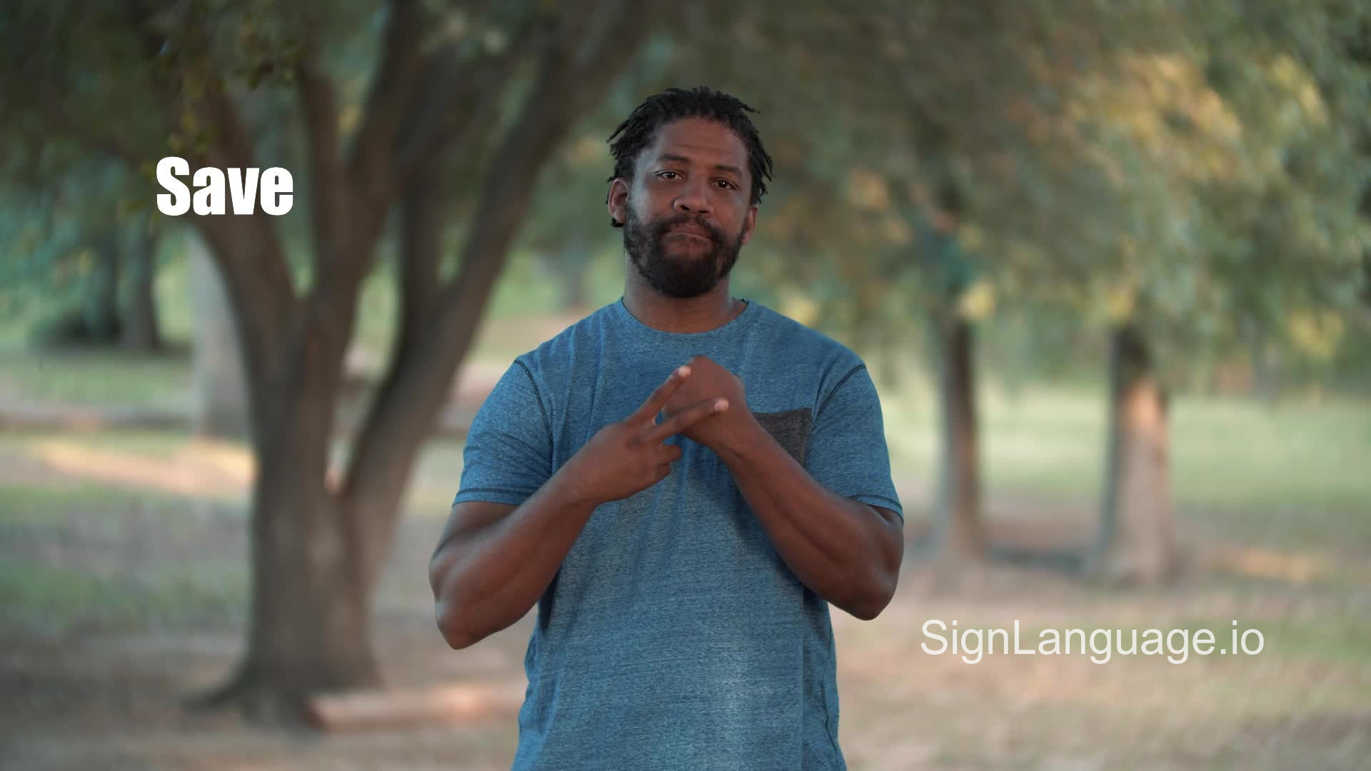 save in ASL - Example # 1 - American Sign Language