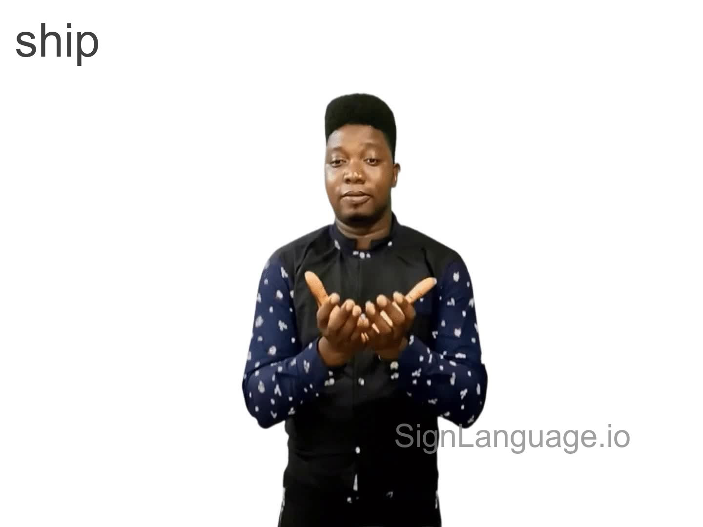 ship in ASL - Example # 2 - American Sign Language