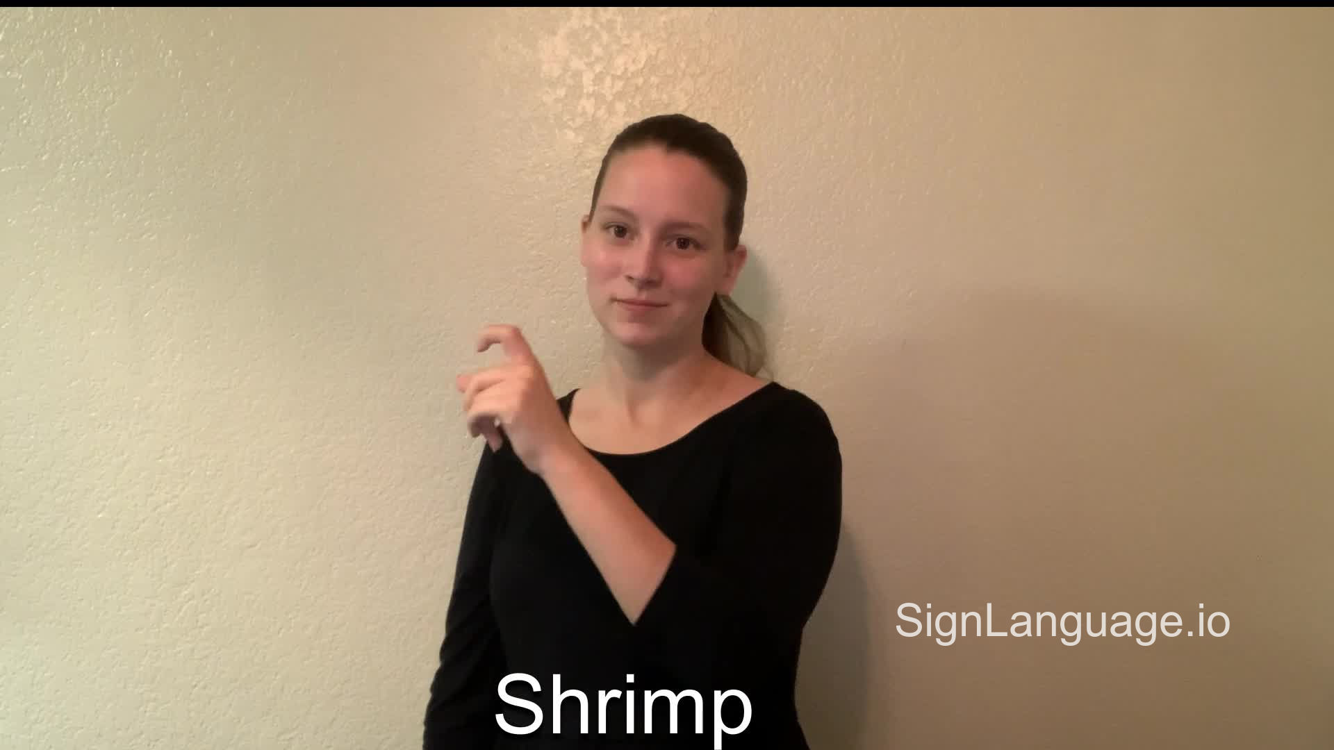 shrimp in ASL - Example # 2 - American Sign Language
