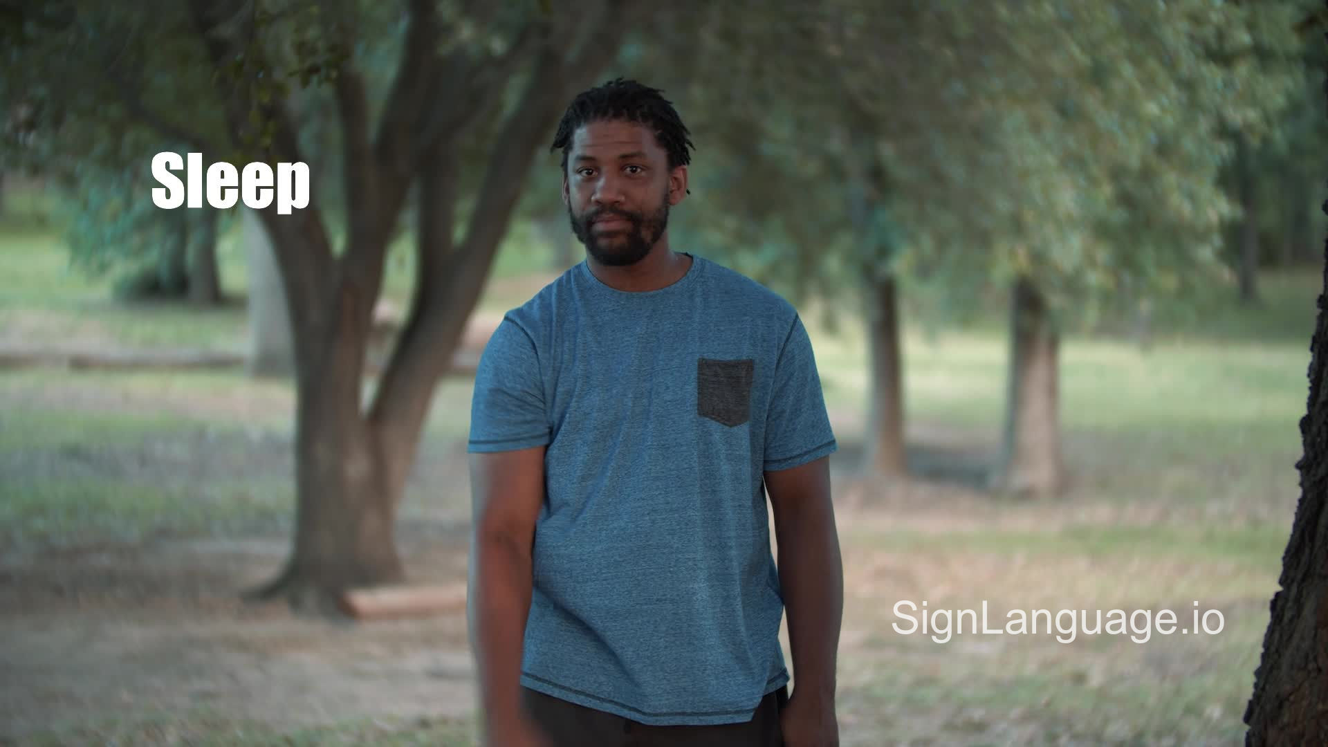 sleep in ASL - Example # 5 - American Sign Language