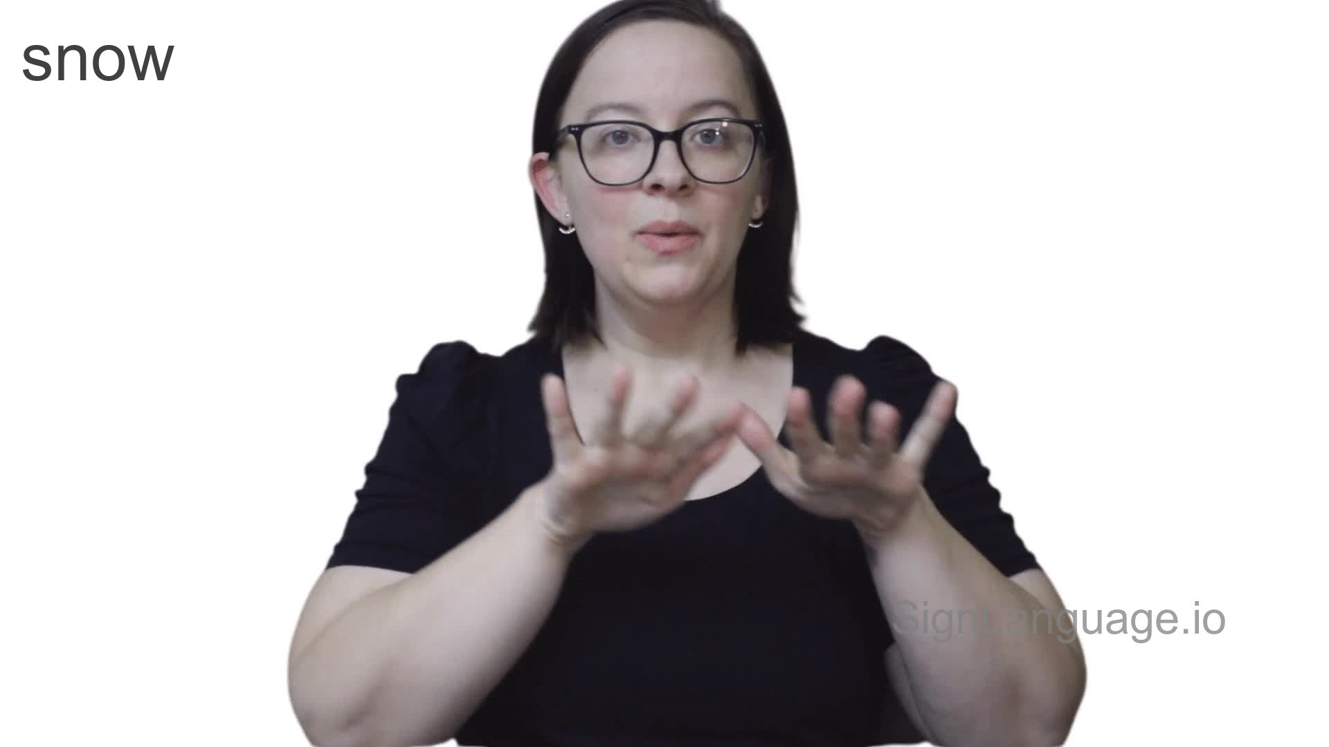 snow in ASL - Example # 3 - American Sign Language
