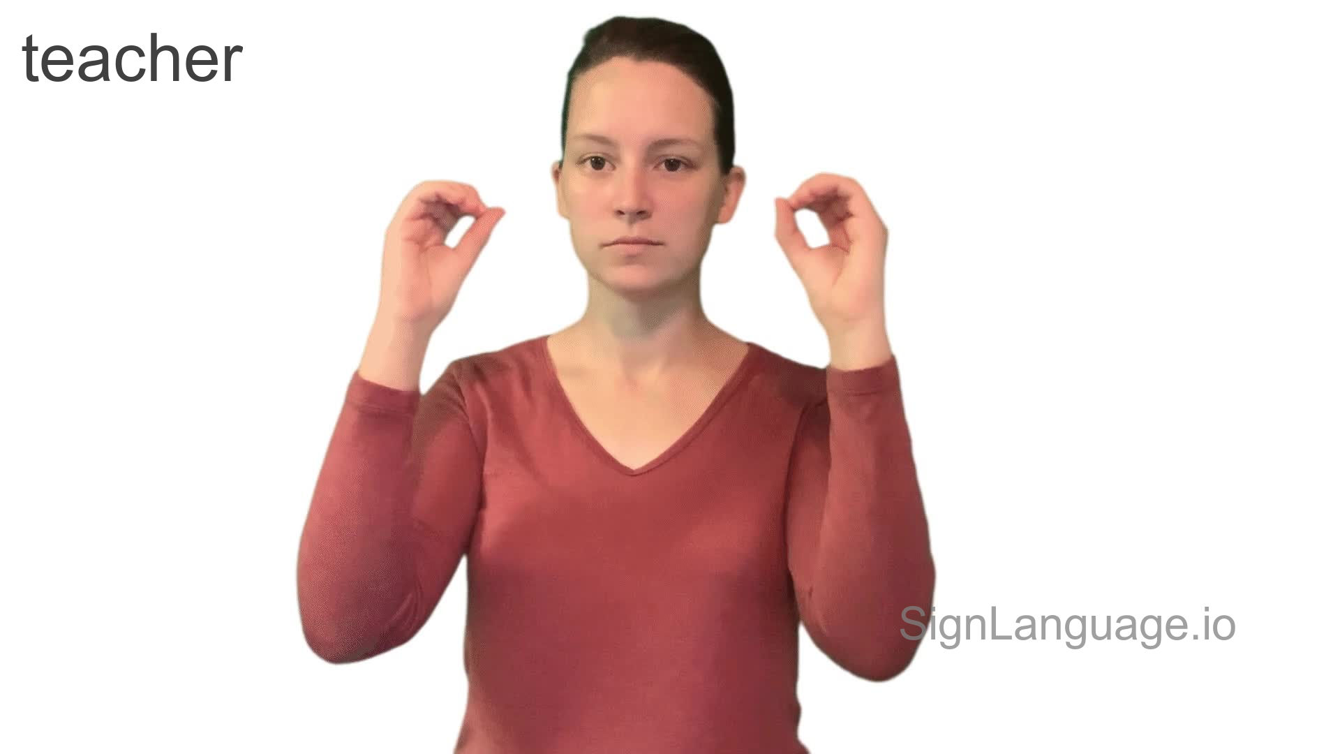 Teacher in ASL - American Sign Language - 4 Video Examples