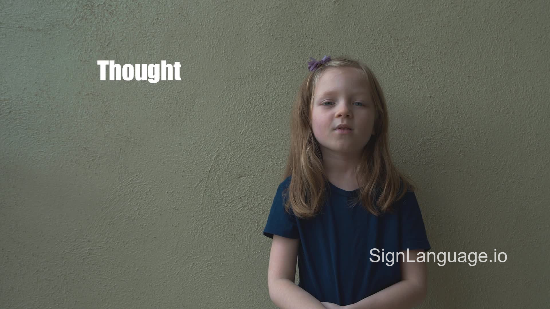thought in ASL - Example # 4 - American Sign Language