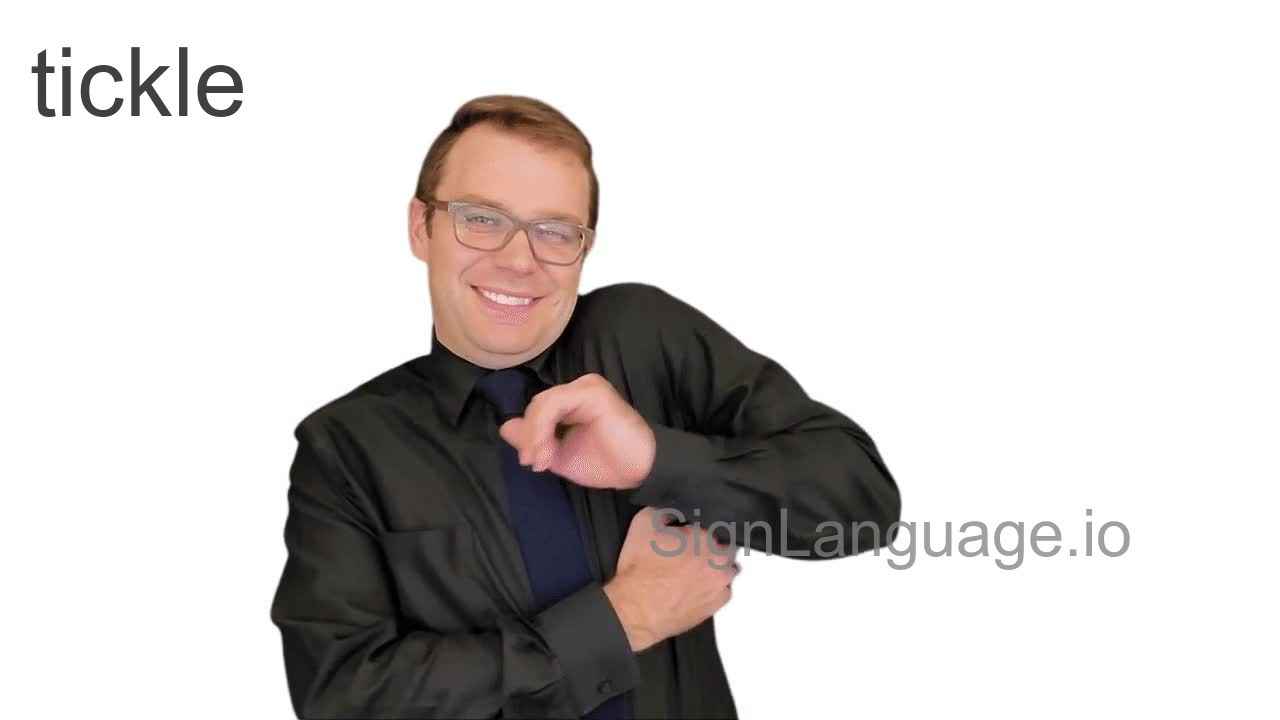 tickle in ASL - Example # 2 - American Sign Language