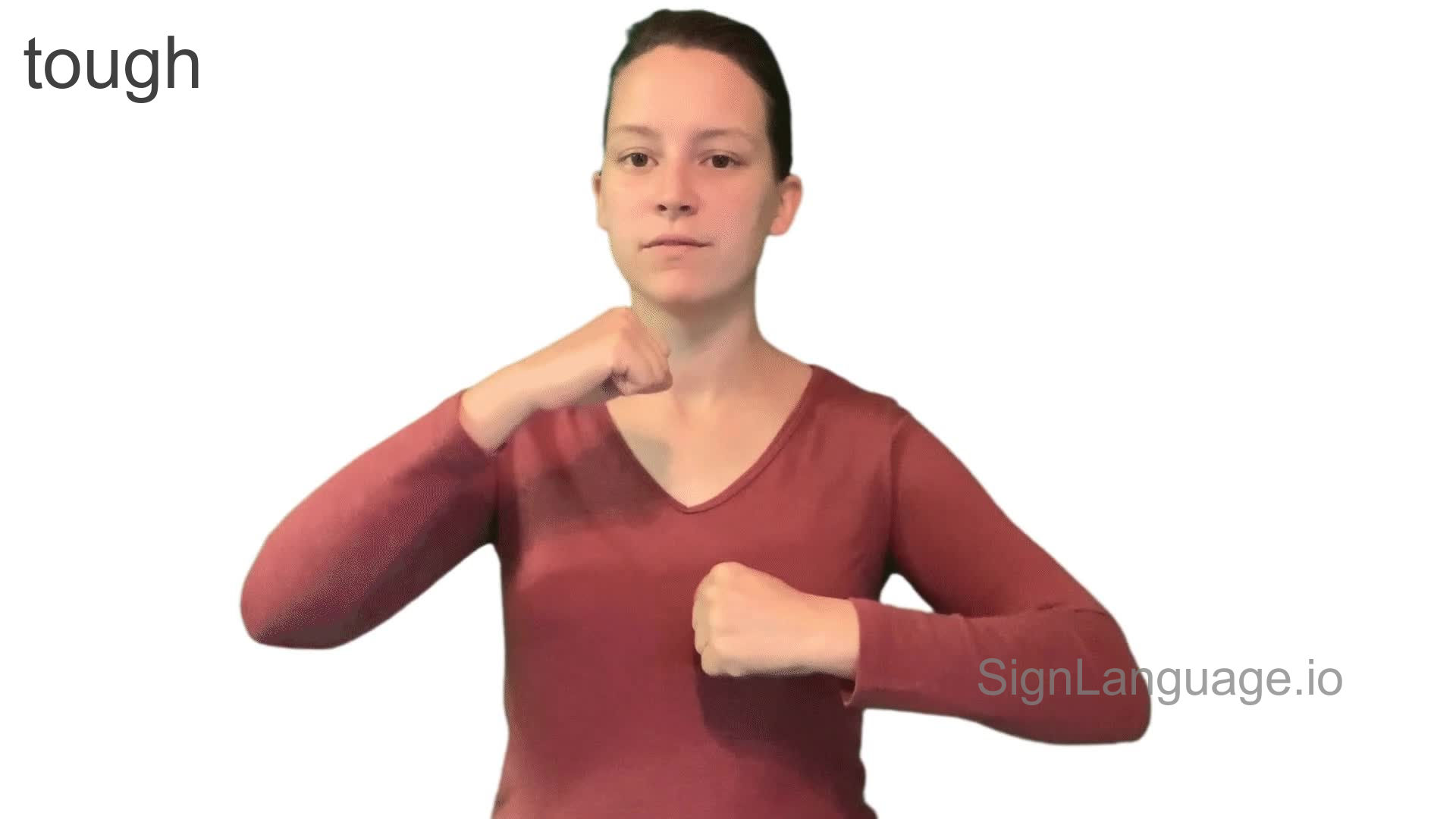 tough in ASL - Example # 4 - American Sign Language