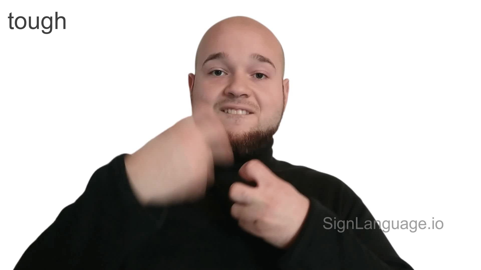 tough in ASL - Example # 1 - American Sign Language