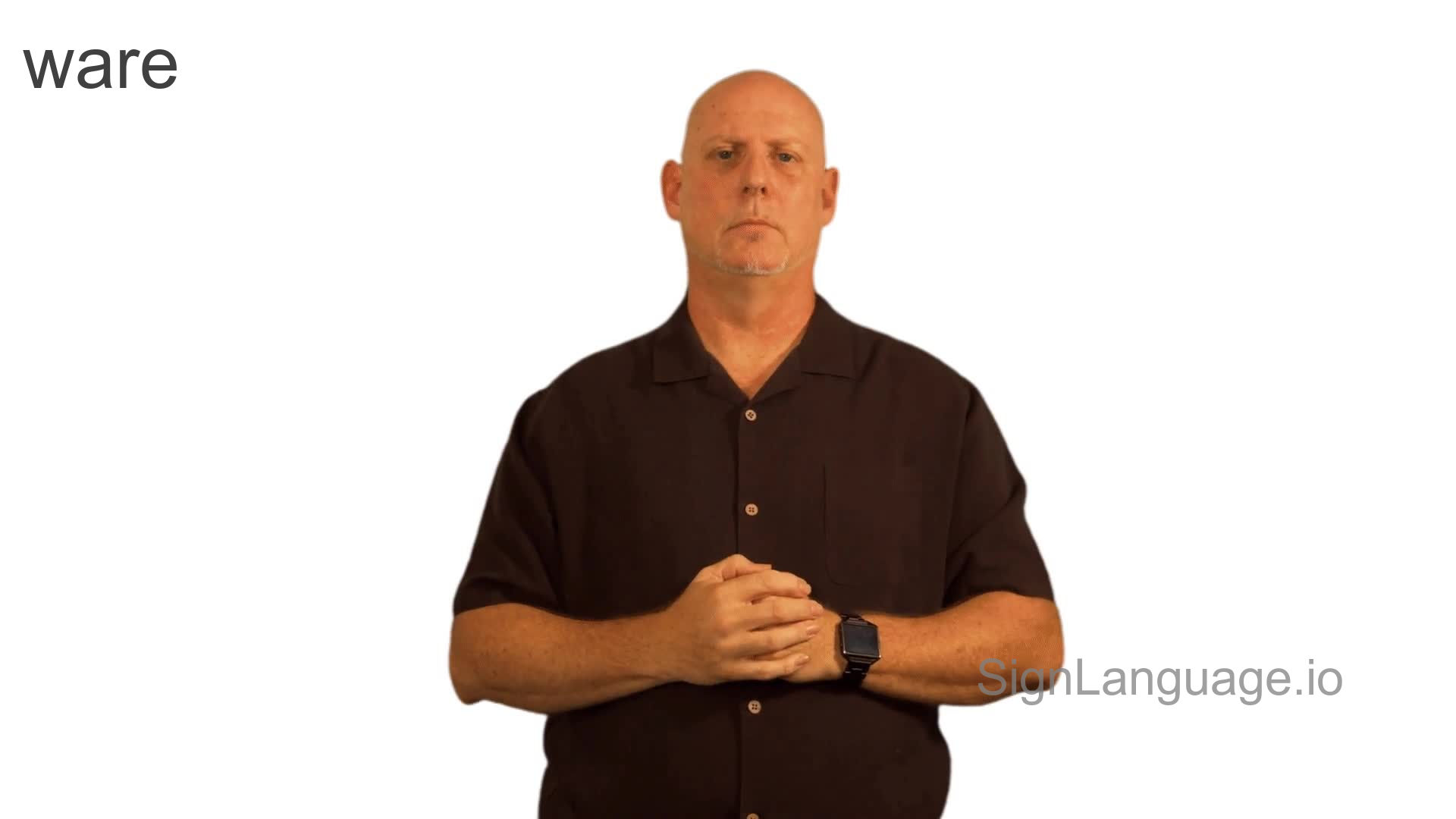 ware in ASL - Example # 1 - American Sign Language