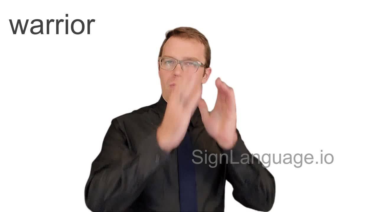 warrior in ASL - Example # 3 - American Sign Language