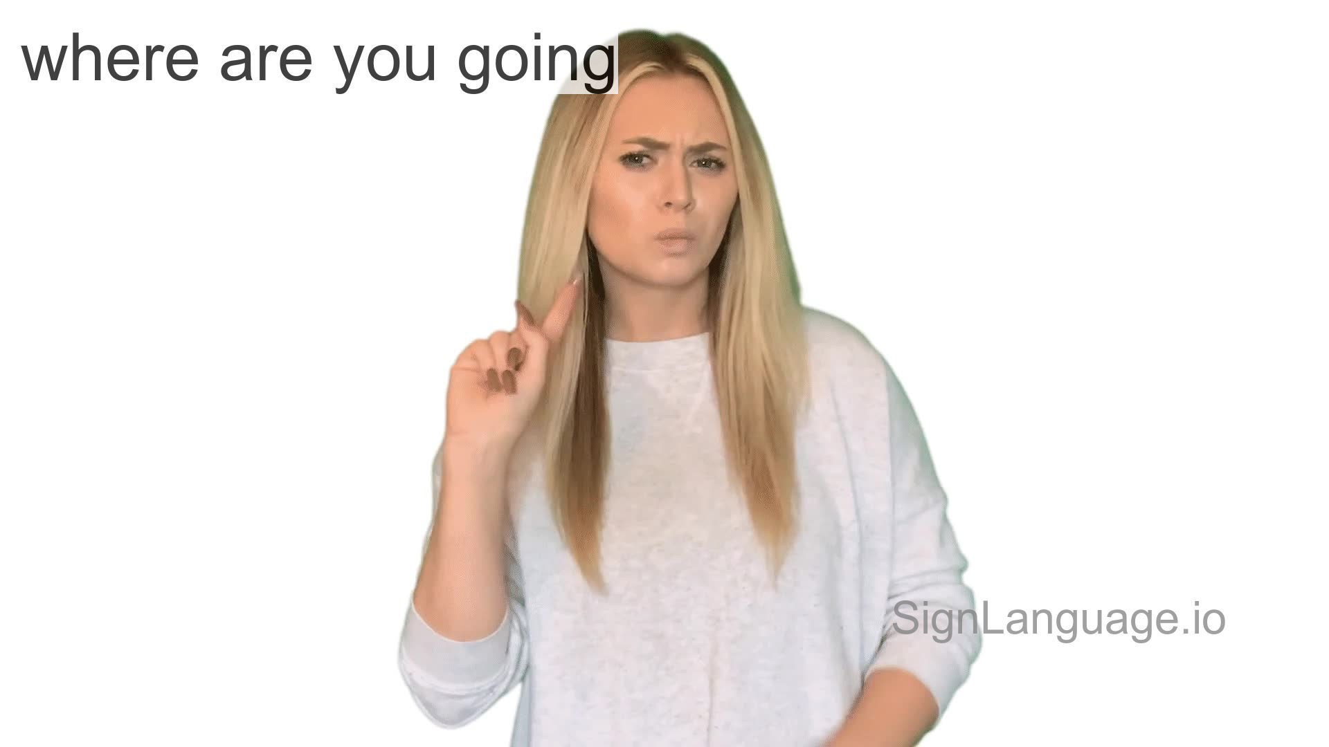 where are you going in ASL - Example # 1 - American Sign Language